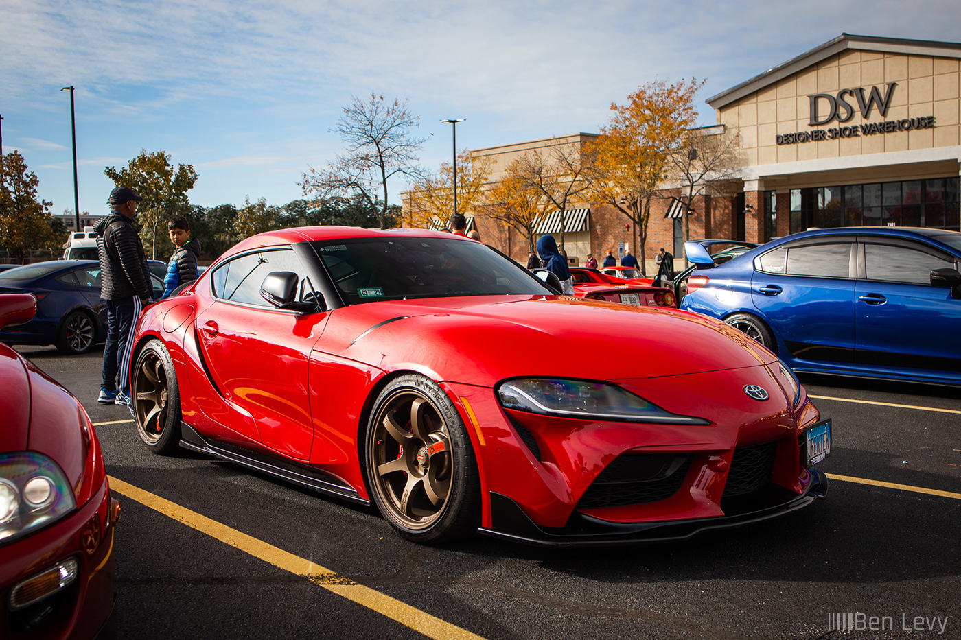 Red Mk5 Toyota Supra On Gram Lights 57CR Wheels In Bronze BenLevy Red Mk5 Toyota Supra On Gram Lights 57CR Wheels In Bronze BenLevy