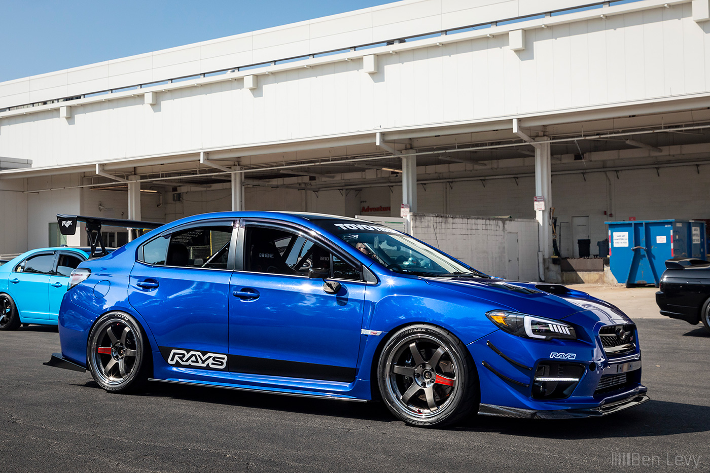 Blue Subaru WRX STI On Rays Wheels At Tuner Evolution Chicago BenLevy