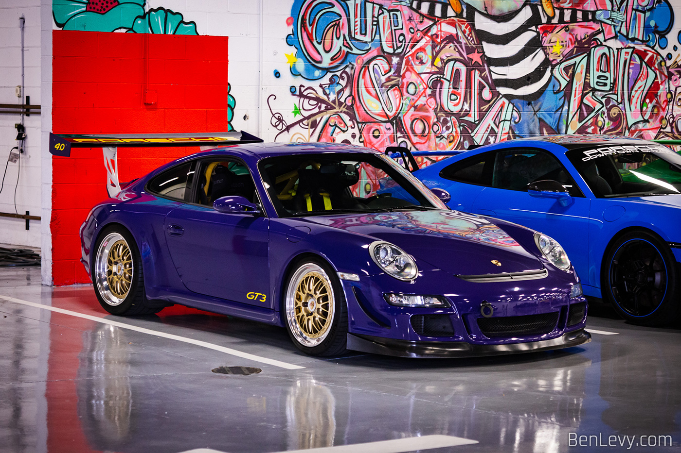 Purple Porsche 997 GT3 BenLevy Purple Porsche 997 GT3 BenLevy