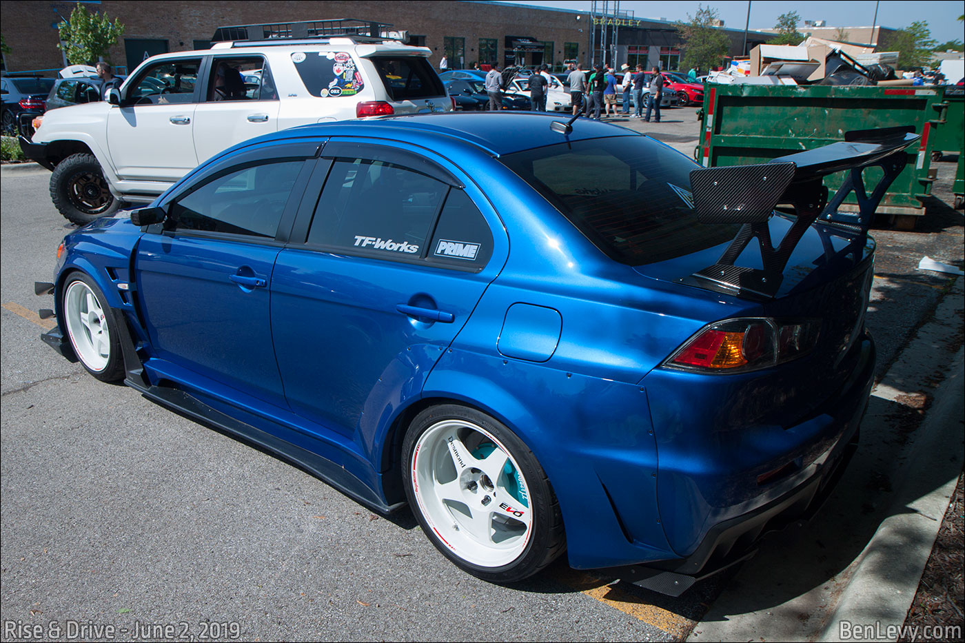 Blue Mitsubishi Lancer Evolution BenLevy Blue Mitsubishi Lancer Evolution BenLevy
