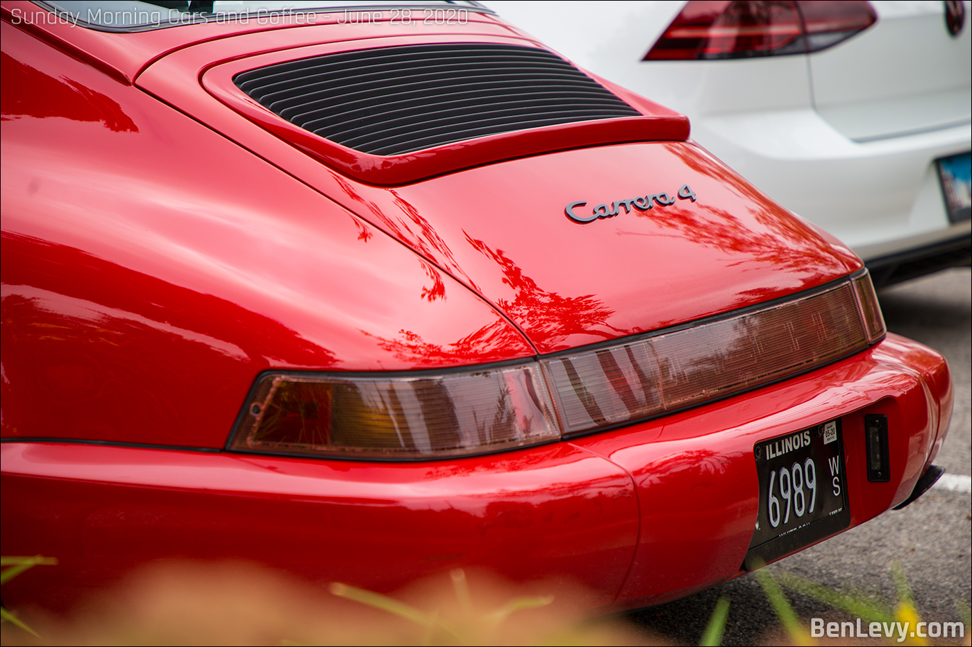 Rear Tailights Of Porsche 964 Carrera 4 BenLevy