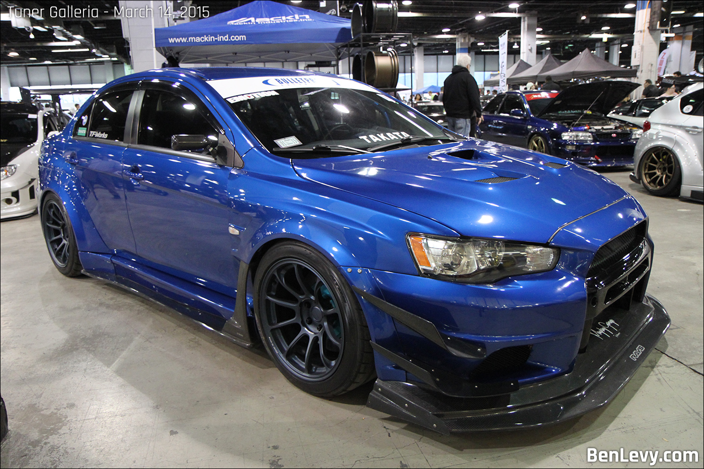 Blue Mitsubishi Lancer Evo X BenLevy Blue Mitsubishi Lancer Evo X BenLevy