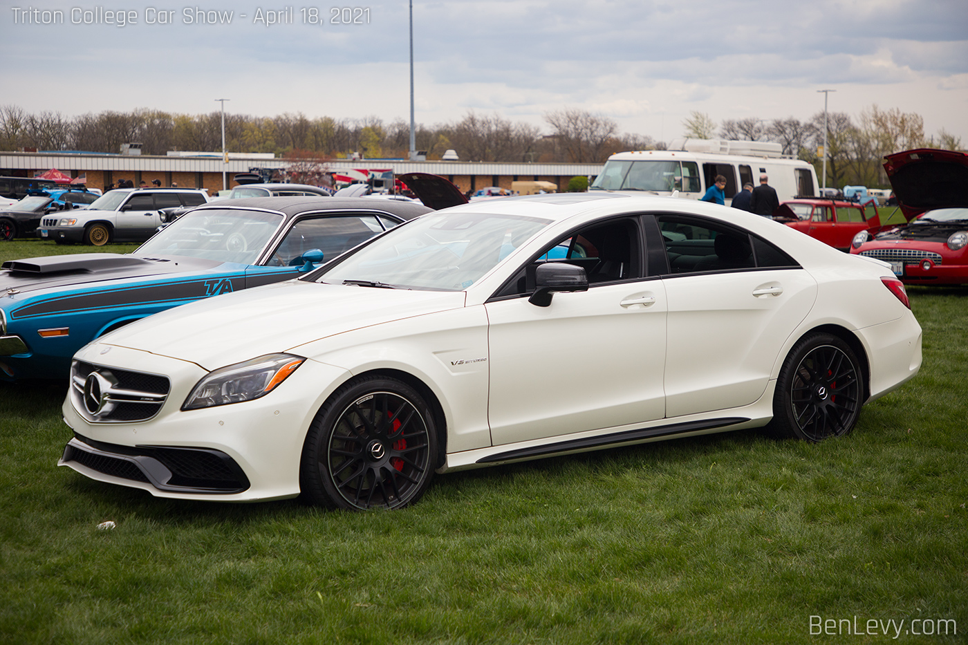 White Mercedes Benz CLS 63 AMG BenLevy