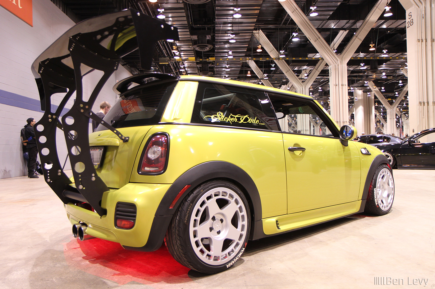 Gigantic Spoiler On Mini Cooper S BenLevy Gigantic Spoiler On Mini Cooper S BenLevy